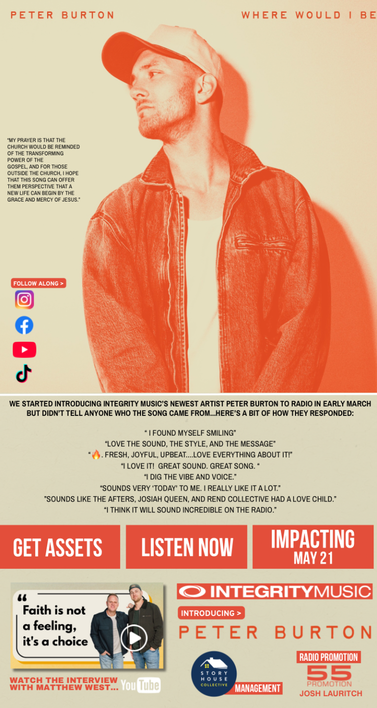 Where Would I Be - Peter Burton - 55 Promotion