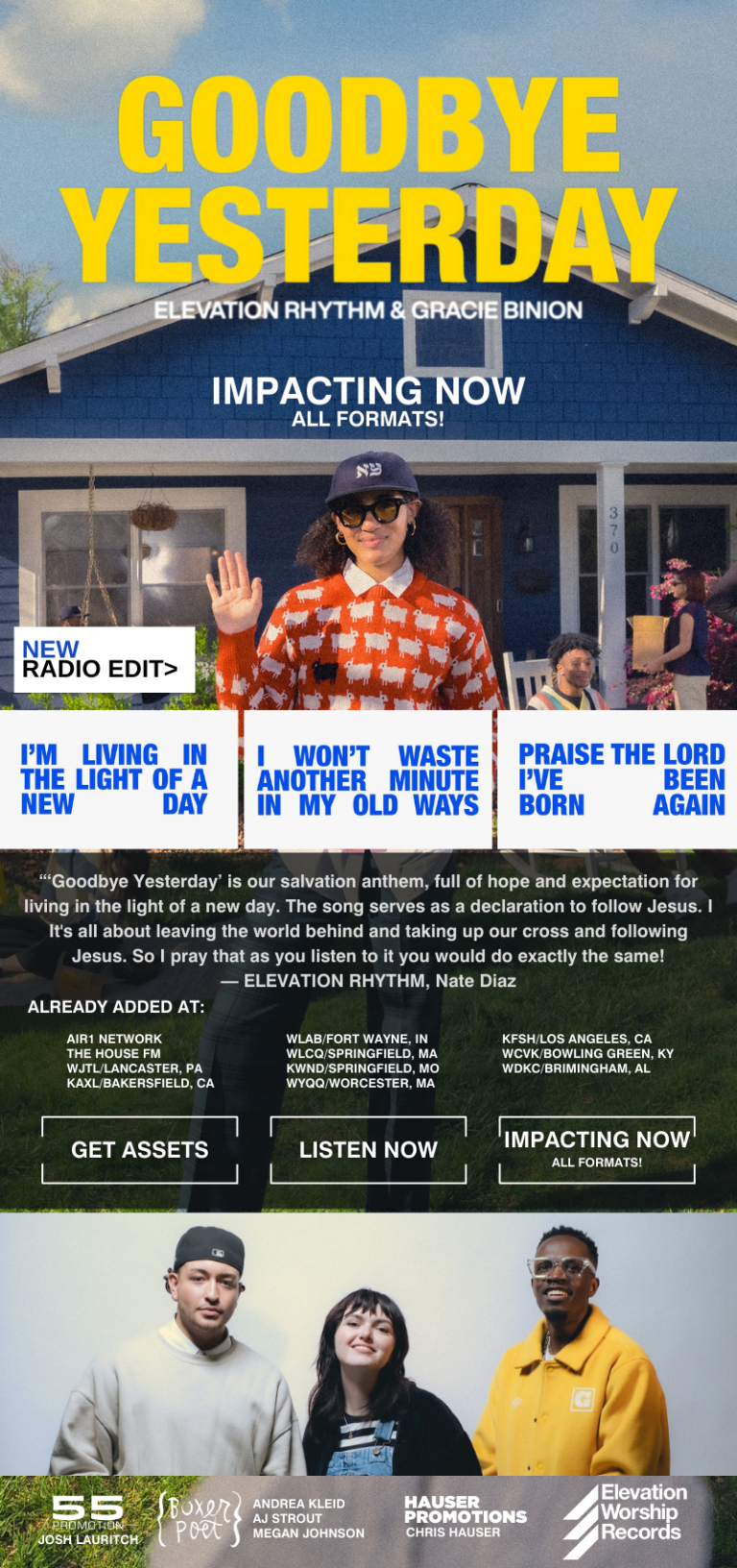 Goodbye Yesterday - Elevation Rhythm - 55 Promotion